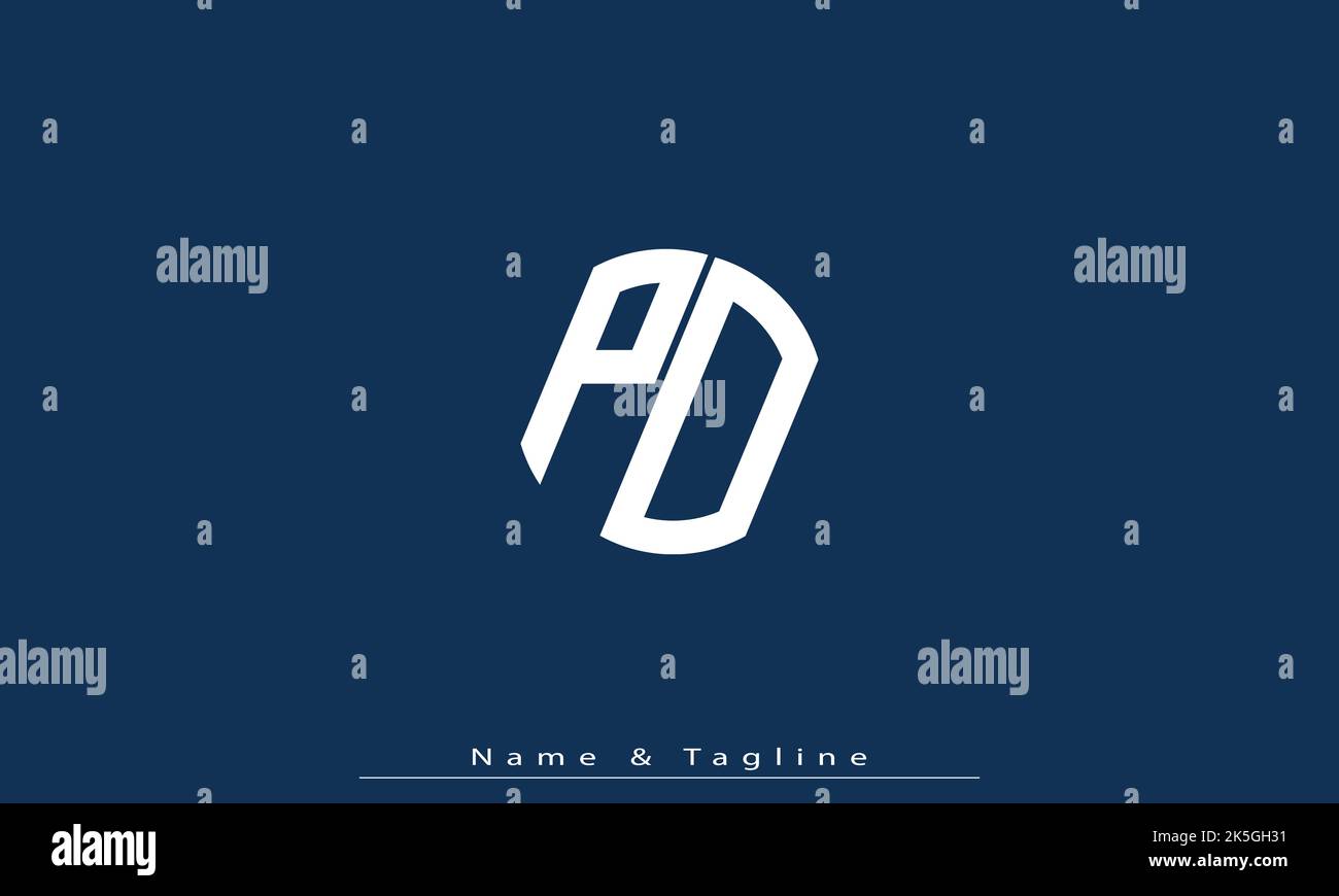 Alphabet letters Initials Monogram logo PD , DP Stock Vector Image ...