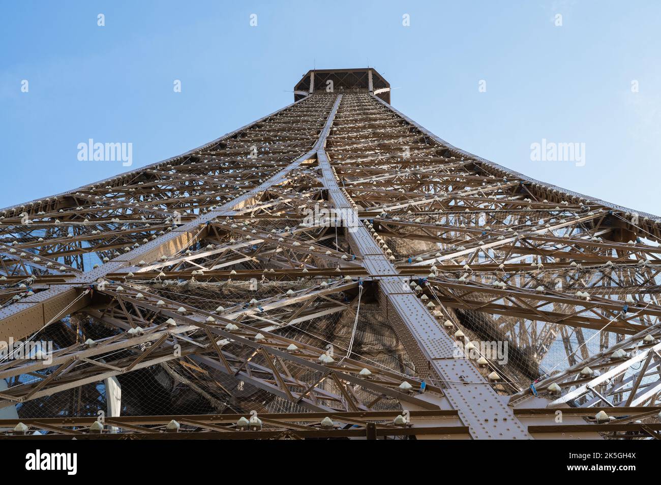 Eiffel tower paris angled hi-res stock photography and images - Alamy