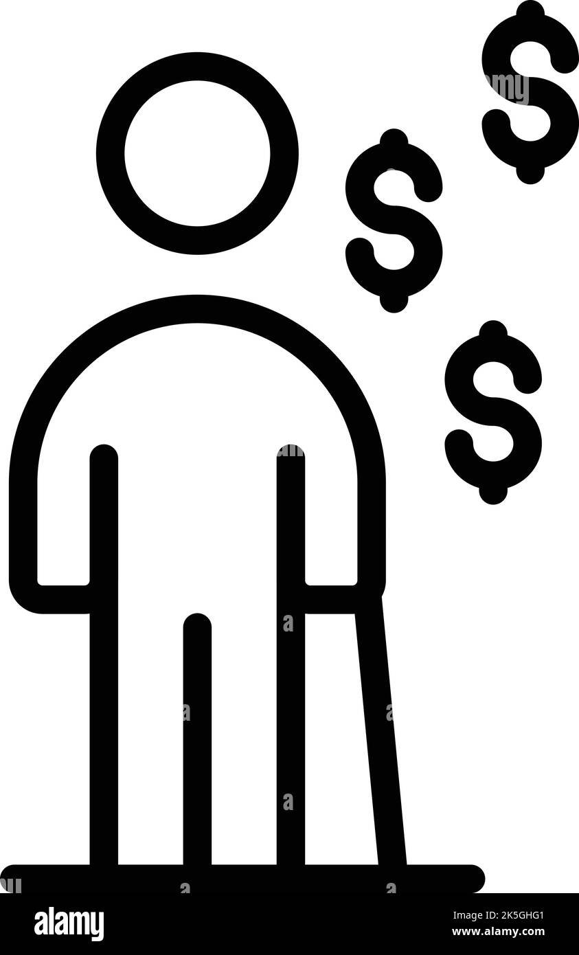 Safety service icon outline vector. Human patient. Care worker Stock ...