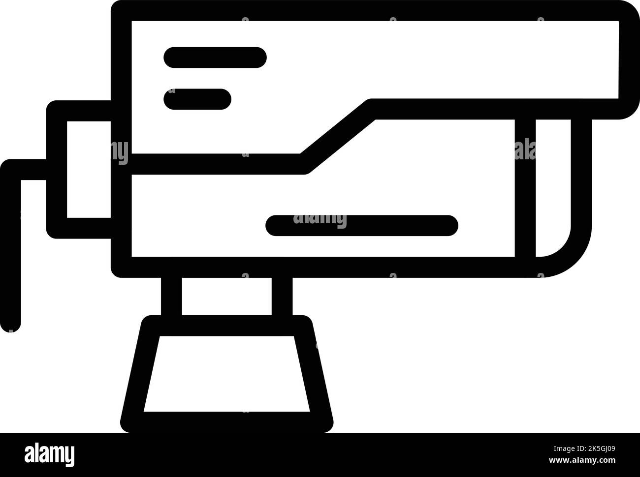 Security camera icon outline vector. School guard. Cop officer Stock ...