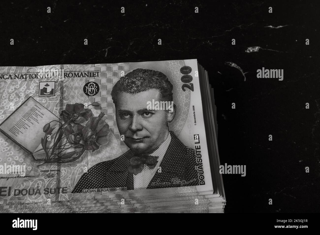 LEI Romanian money. RON Leu money european currency and inflation Stock ...