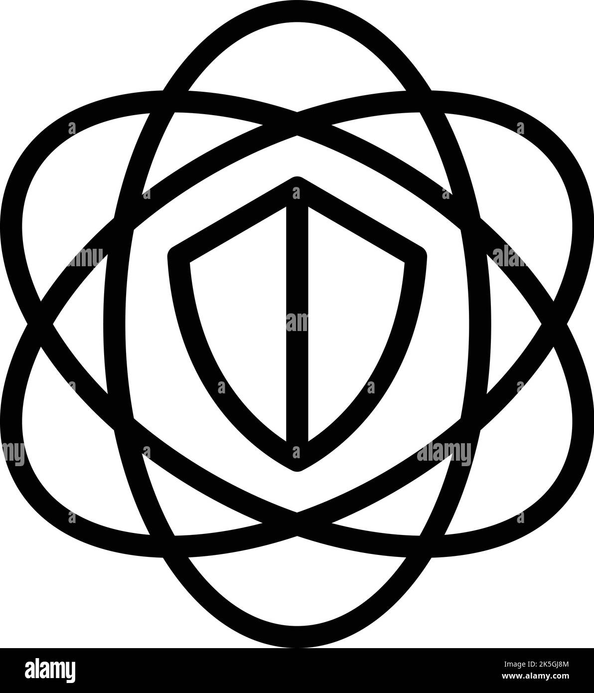 Guard icon outline vector. Security school. City traffic Stock Vector ...