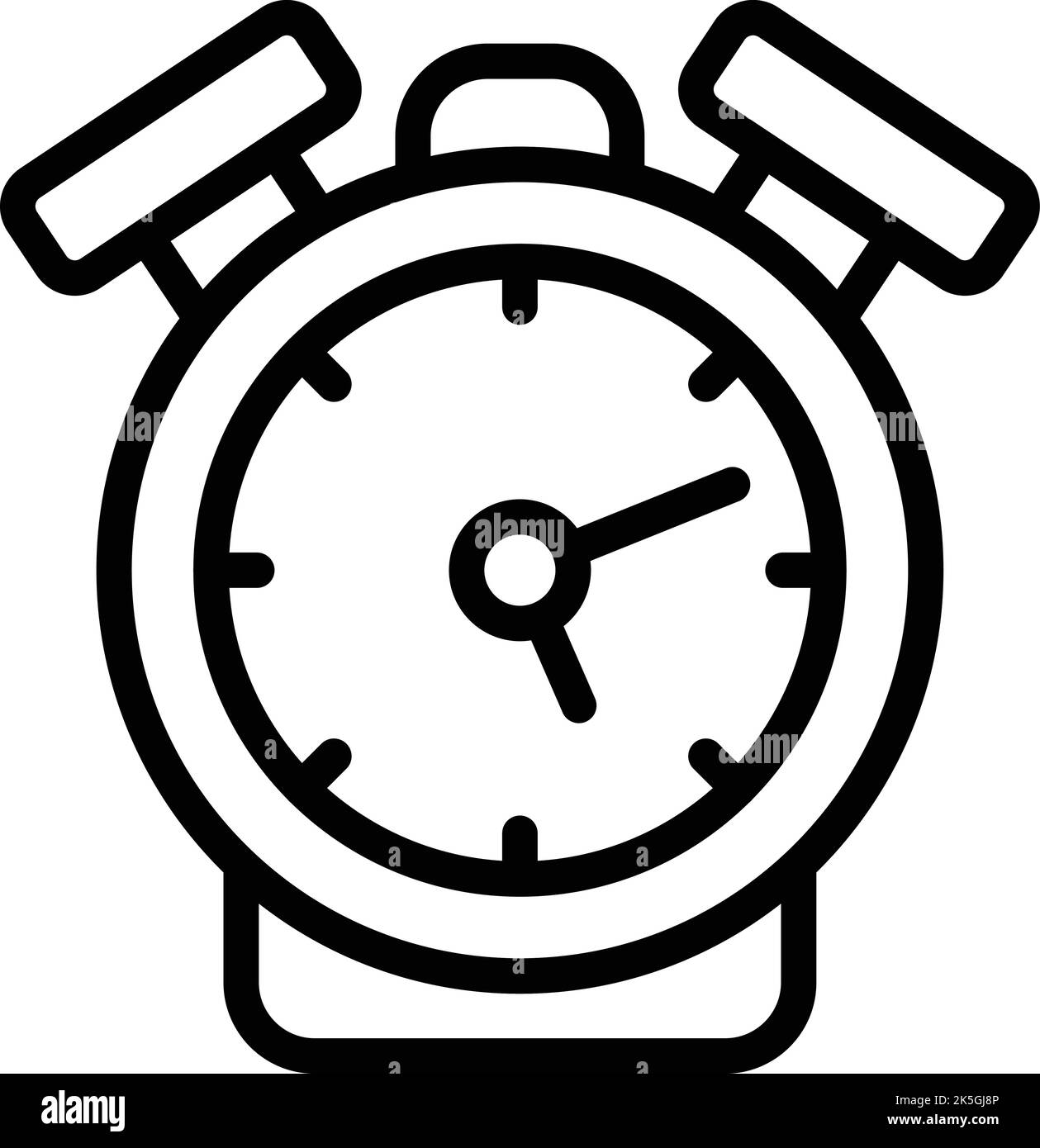Guard alarm clock icon outline vector. School police. Safety room Stock ...