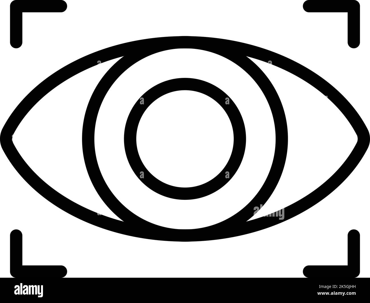 School security eye icon outline vector. Guard police. Kid officer ...