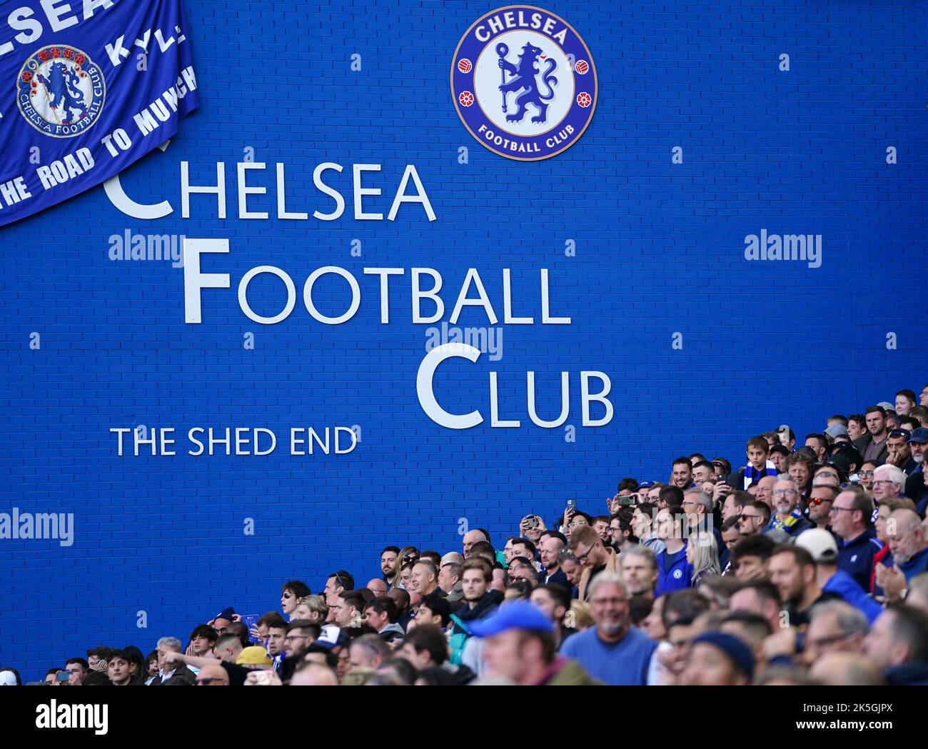 A general view of The Shed End at Stamford Bridge, London. Picture date ...