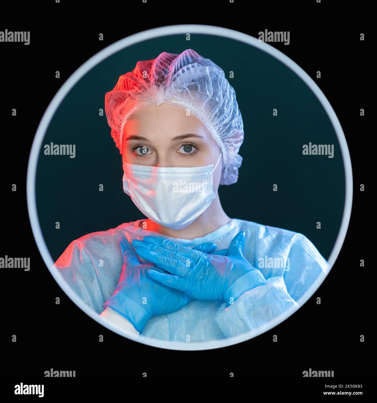 Honest doctor. Medical dedication. Devotion loyalty. Headshot avatar ...