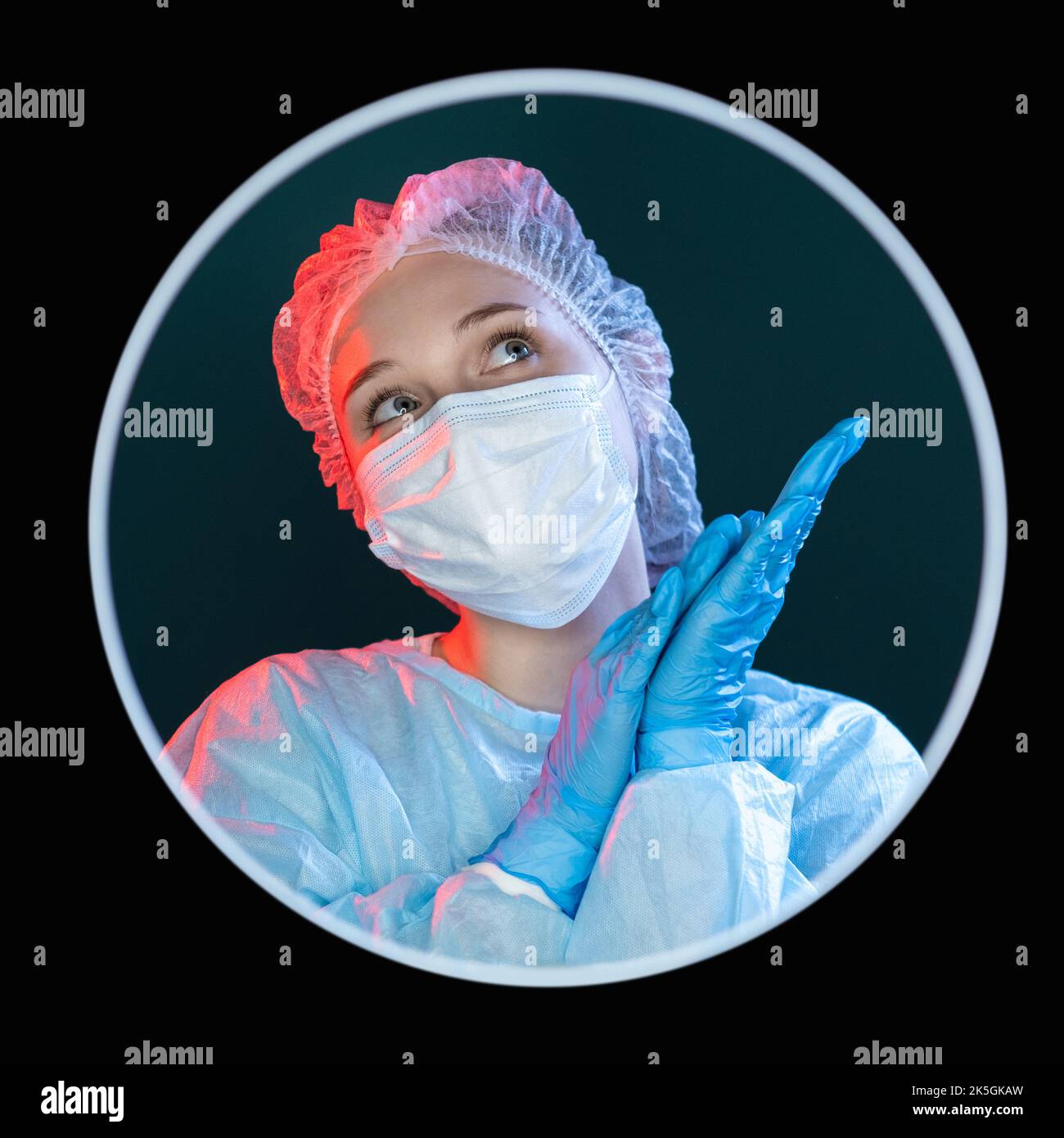 Medic dream. Health career. Wellbeing recovery. Headshot portrait of ...