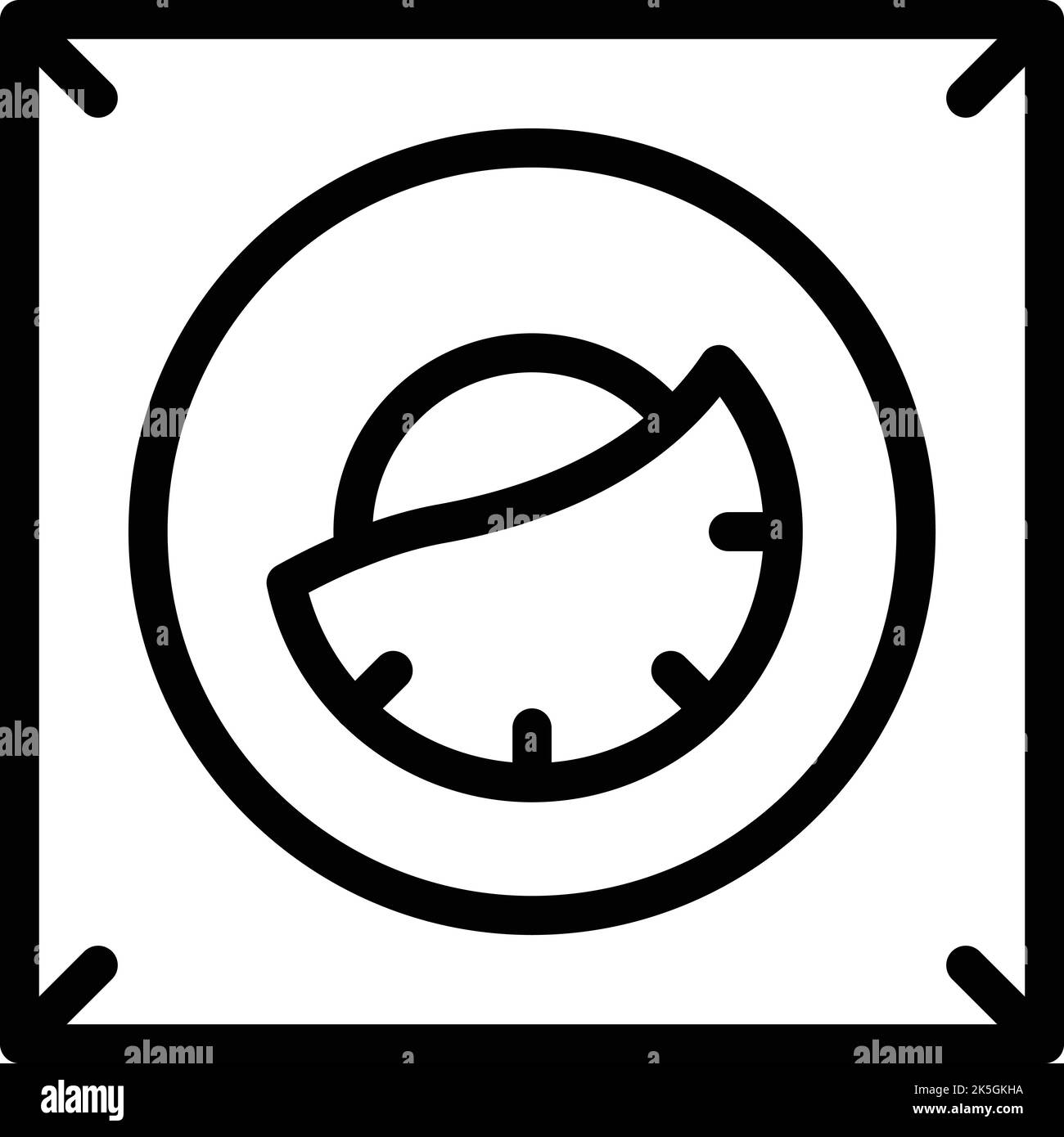 Seat plastic icon outline vector. Printer design. Brake side Stock ...