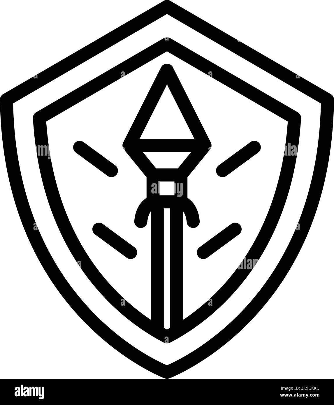 Gamer shield icon outline vector. Cybersport game. Electronic sport ...