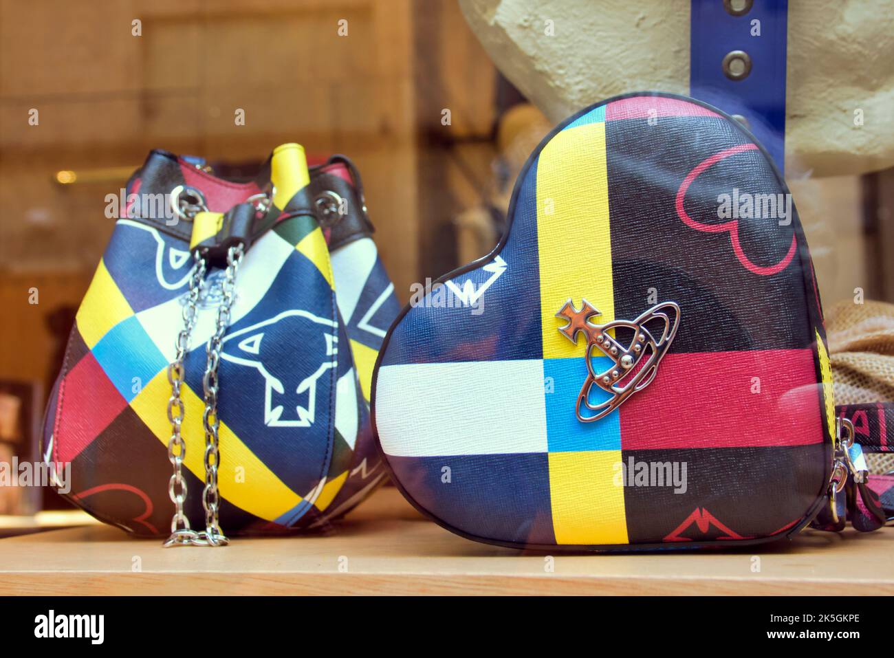 Vivienne Westwood designs iconic fashion Glasgow, Scotland, UK Stock ...