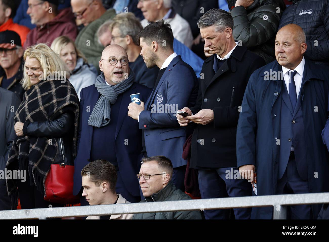 VOLENDAM - (lr) Maurits Hendriks, Ajax technical director Klaas Jan ...