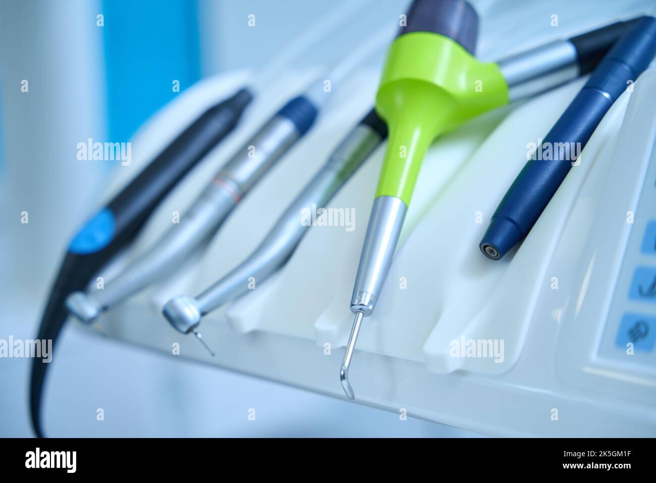 Tools for dental treatment, removal and cleaning. Dental drill set ...