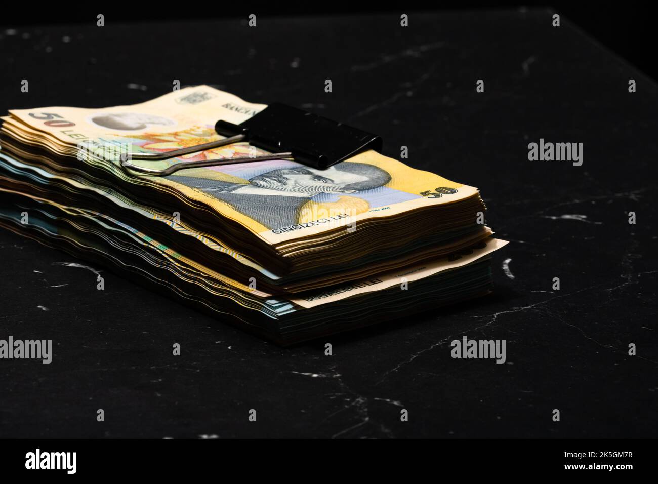 Romanian LEI currency. Europe inflation, LEI money Stock Photo - Alamy