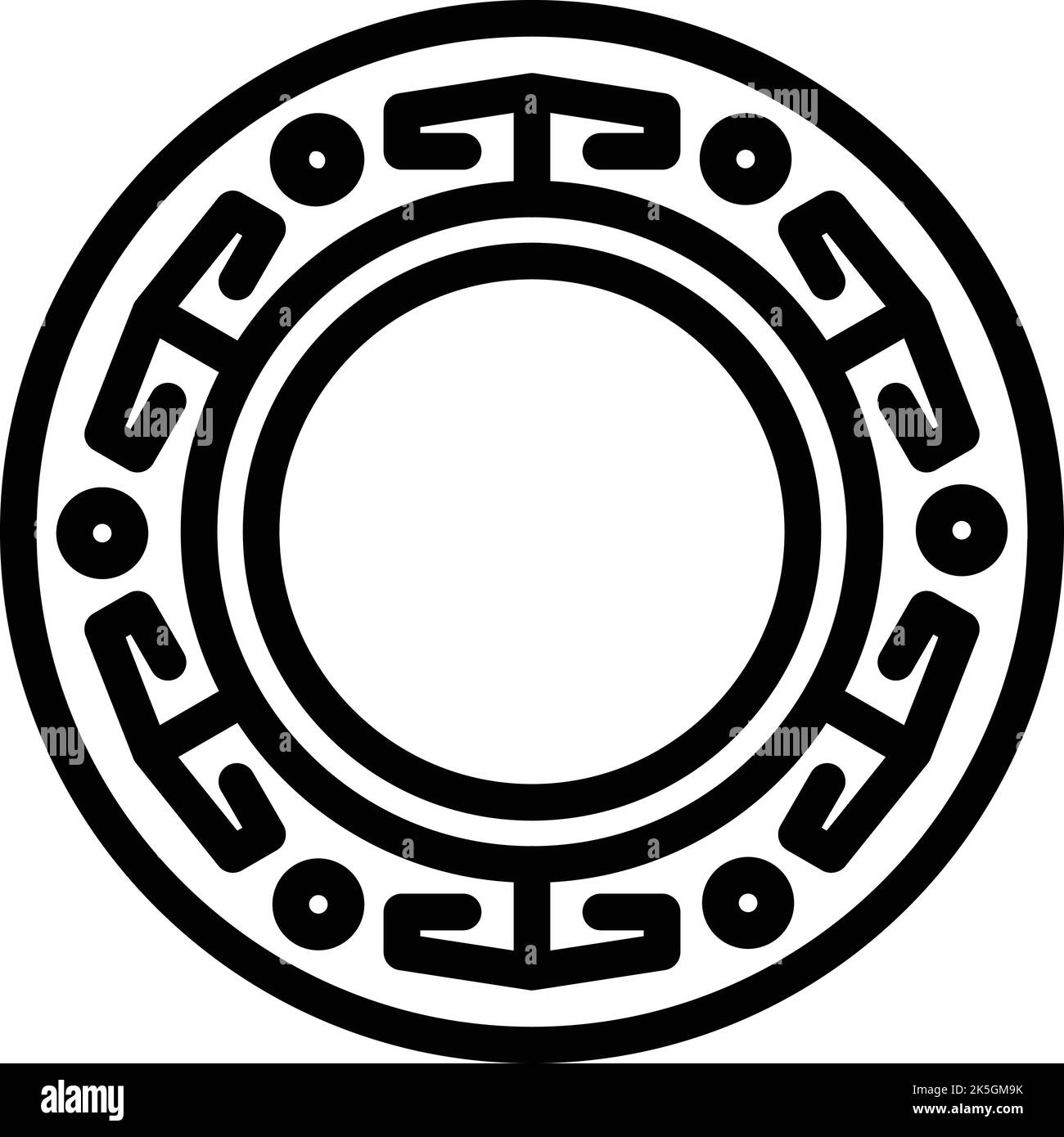 Greece shield icon outline vector. Greek roman. Antique hall Stock ...