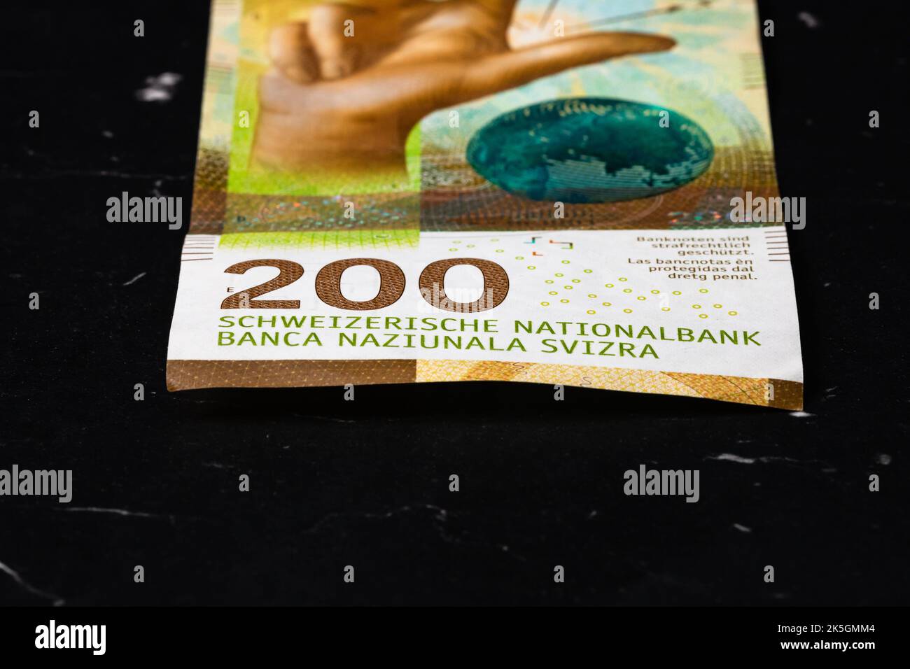 Swiss Franc currency. Europe inflation, CHF money Stock Photo - Alamy