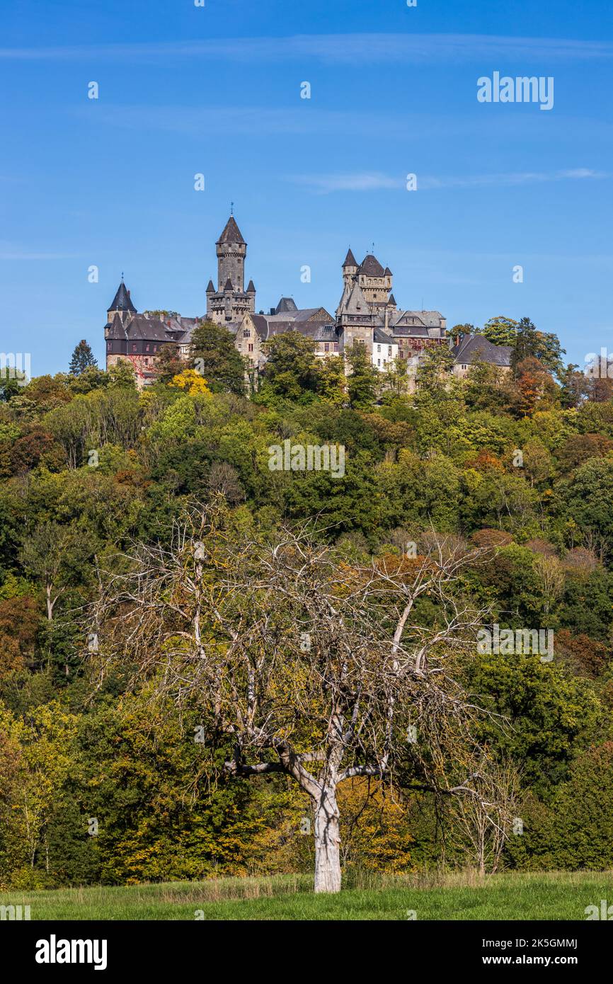 Braunfels Castle aka Schloss Braunfels, Braunfels, Hesse, Germany Stock ...
