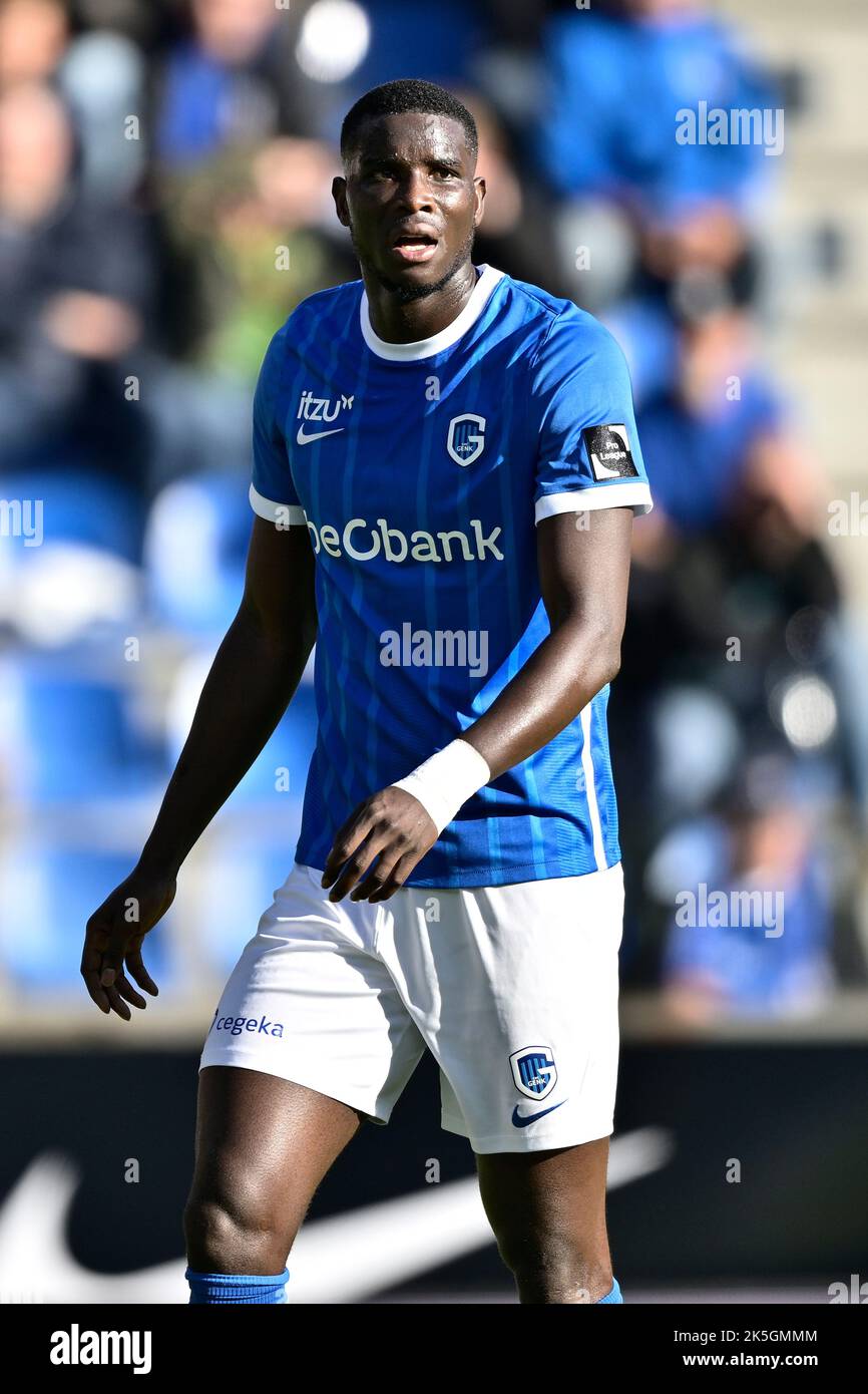 Genk's Paul Onuachu pictured during a soccer match between KRC Genk and ...