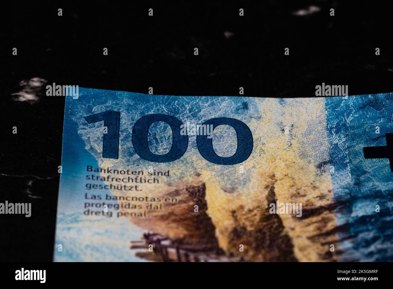 Swiss Franc currency. Europe inflation, CHF money Stock Photo - Alamy