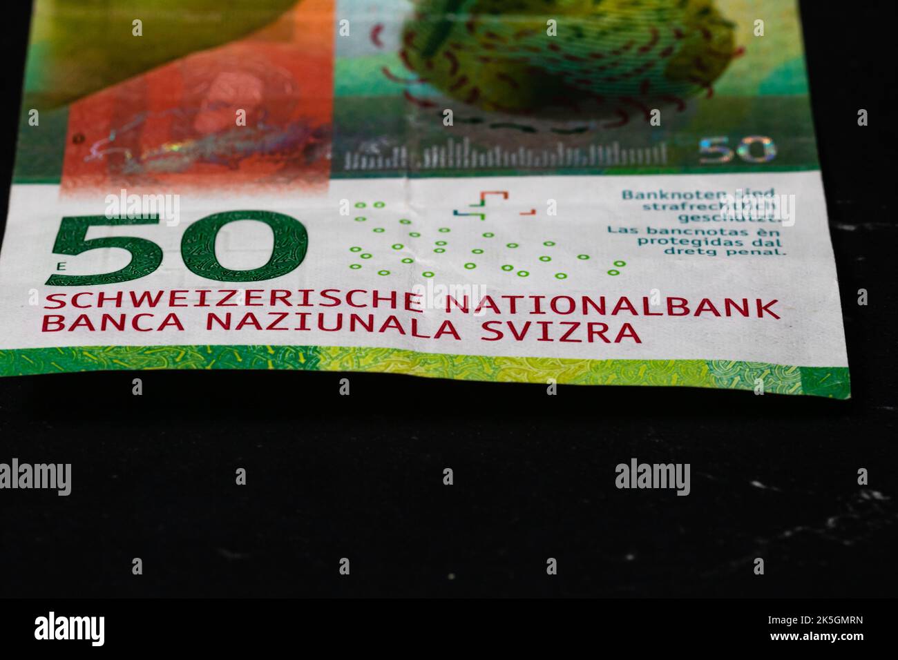 Swiss Franc currency. Europe inflation, CHF money Stock Photo - Alamy