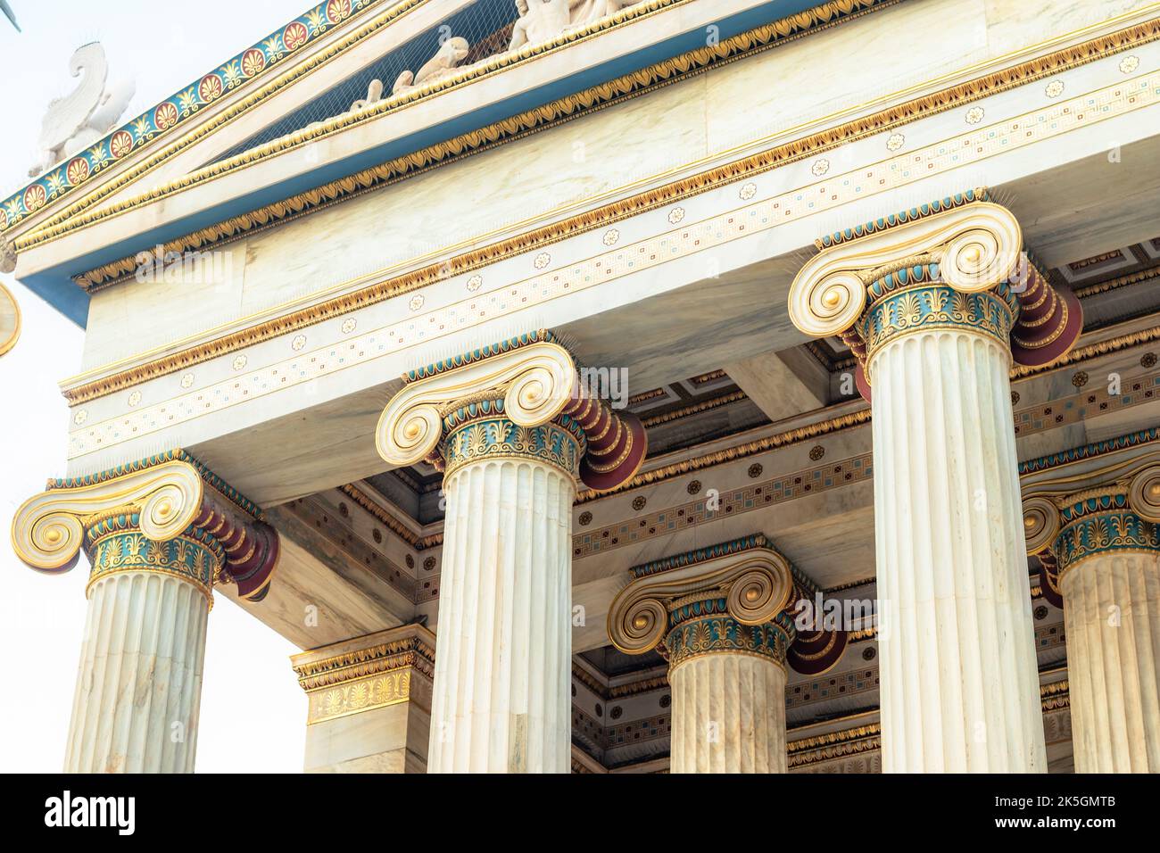 Athens National Library of Greece the neoclassical building of the ...