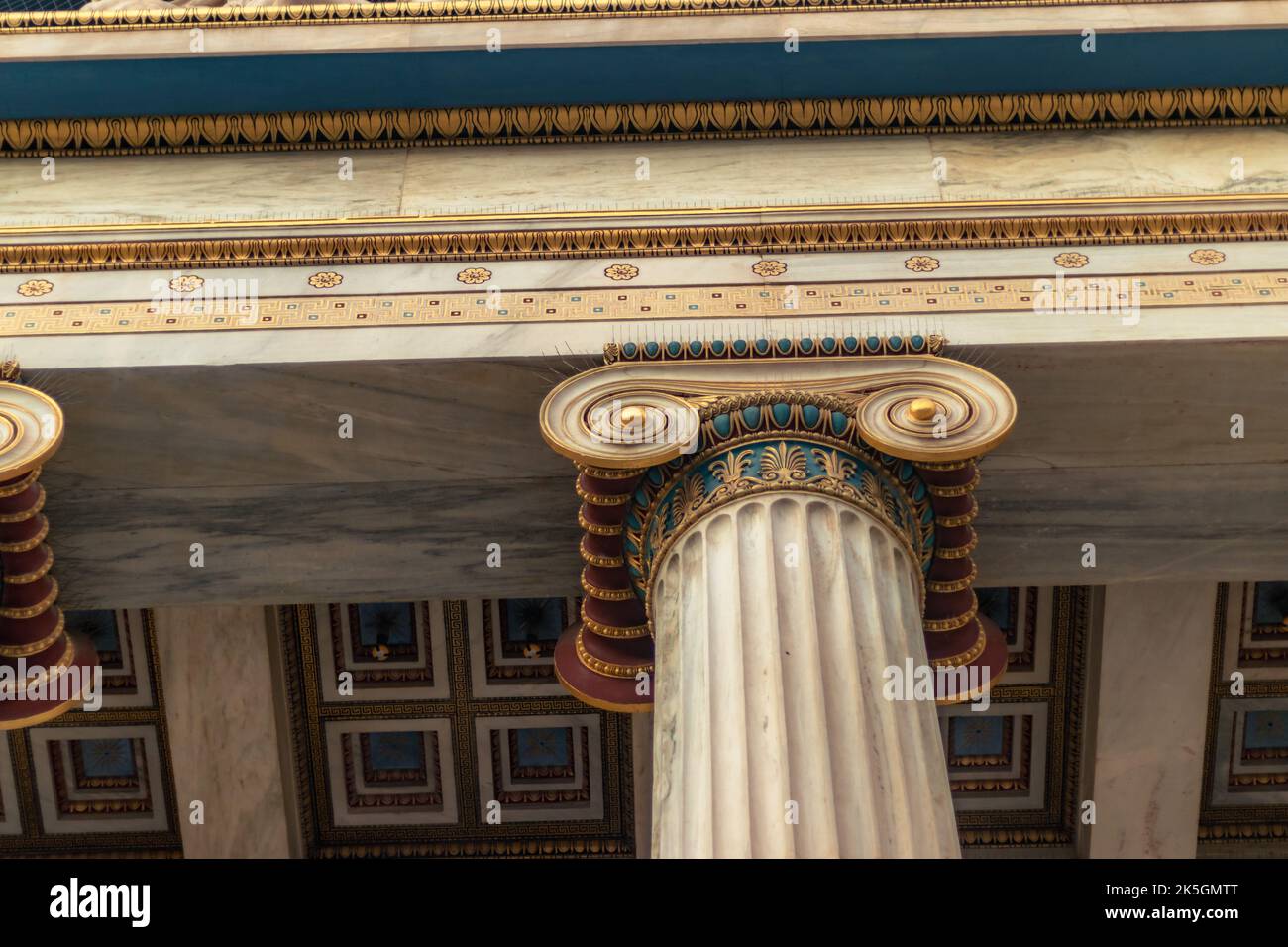 Athens National Library of Greece the neoclassical building of the ...