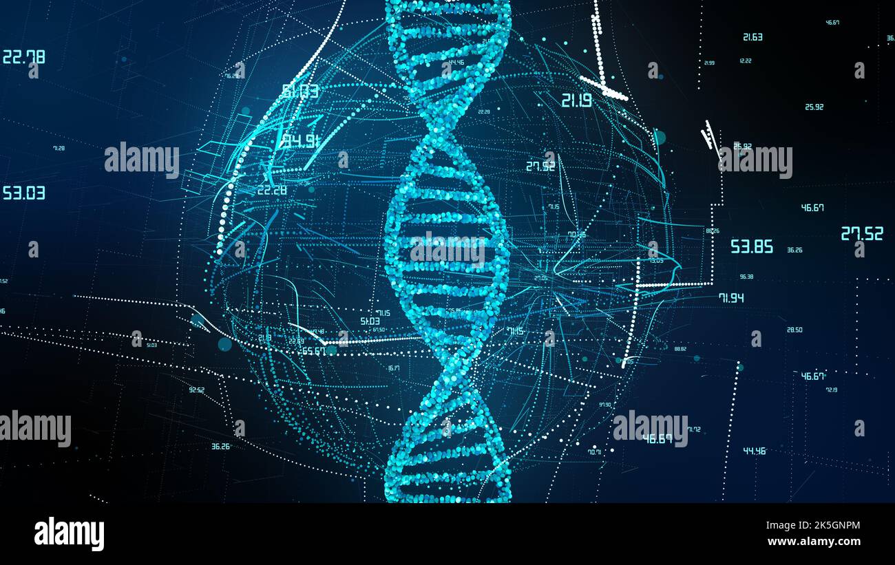 DNA (deoxyribonucleic acid) molecule, conceptual illustration Stock Photo - Alamy
