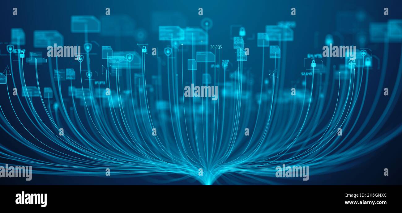 Big data connectivity, illustration Stock Photo - Alamy