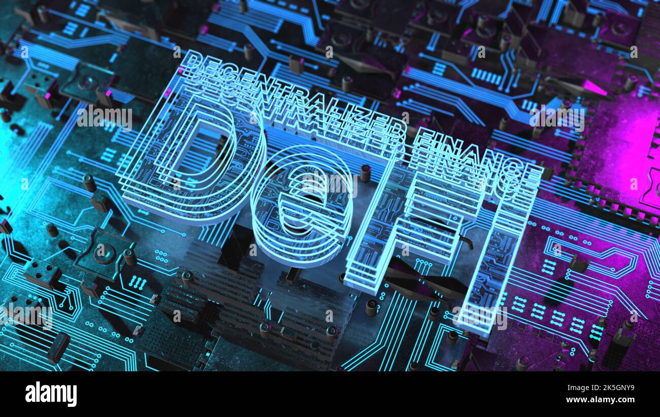 Decentralised finance, illustration Stock Photo - Alamy Decentralised finance, illustration Stock Photo - Alamy