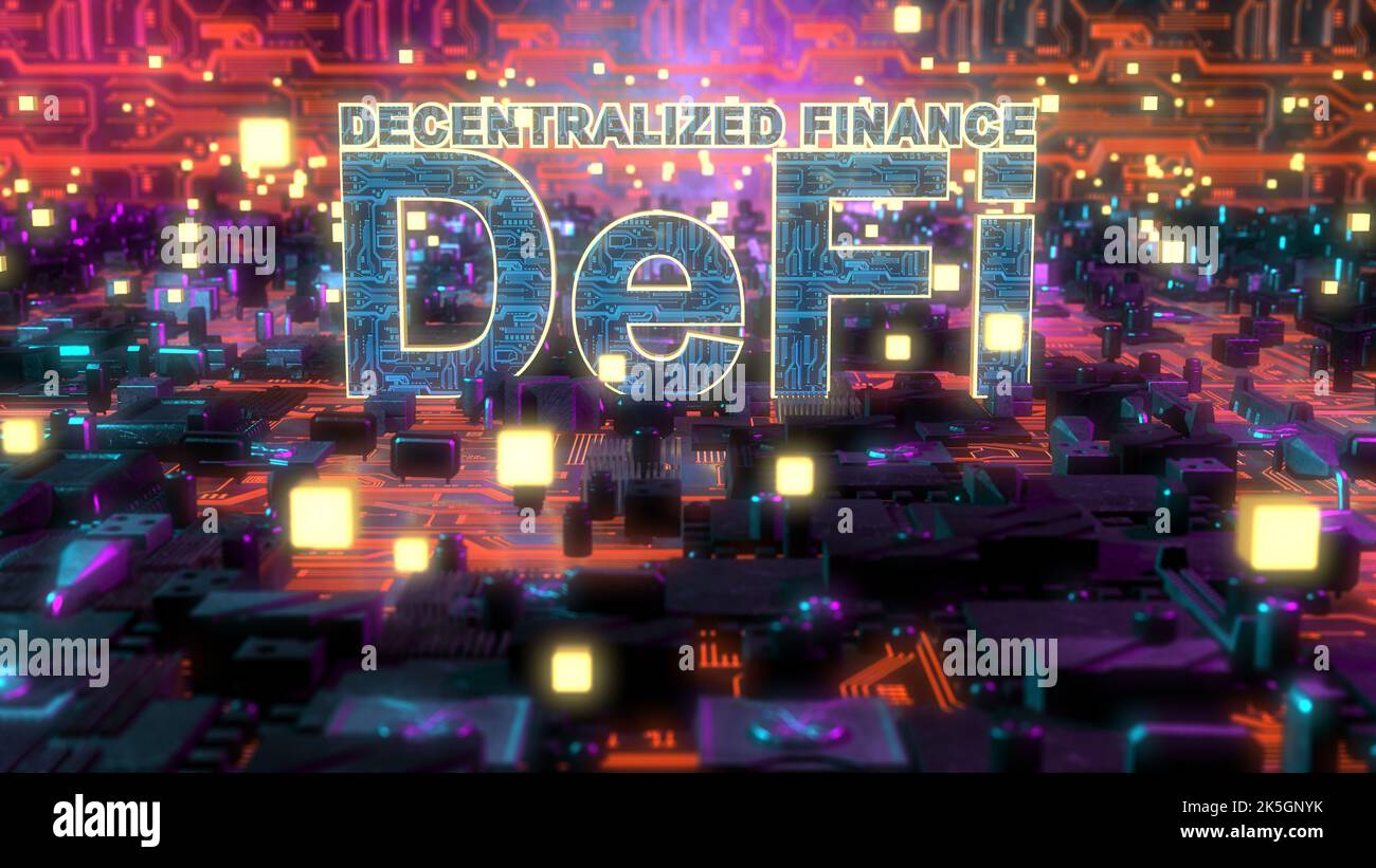 Decentralised finance, illustration Stock Photo - Alamy Decentralised finance, illustration Stock Photo - Alamy