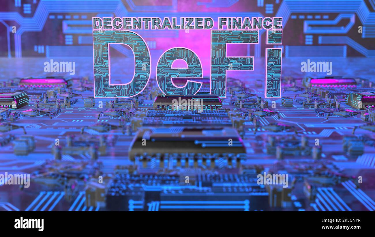 Decentralised finance, illustration Stock Photo - Alamy Decentralised finance, illustration Stock Photo - Alamy