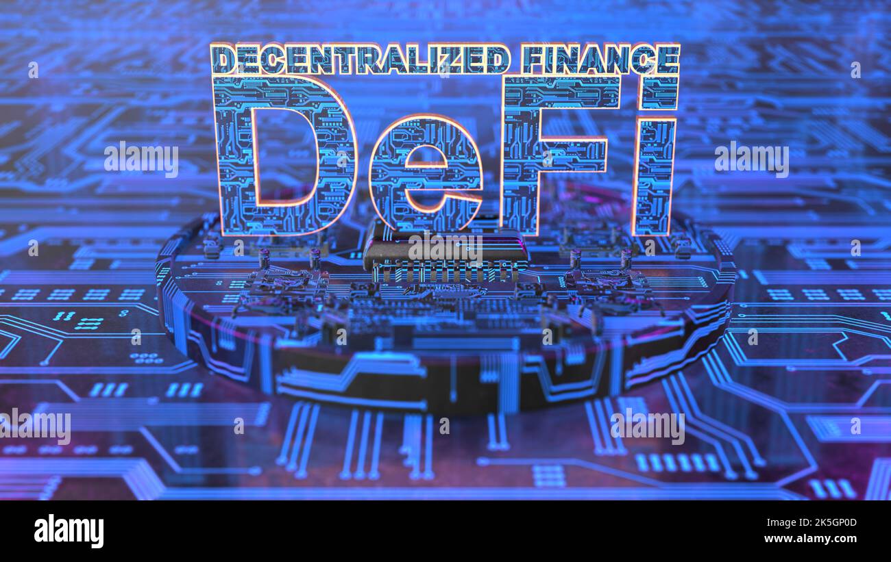 Decentralised finance, illustration Stock Photo - Alamy Decentralised finance, illustration Stock Photo - Alamy