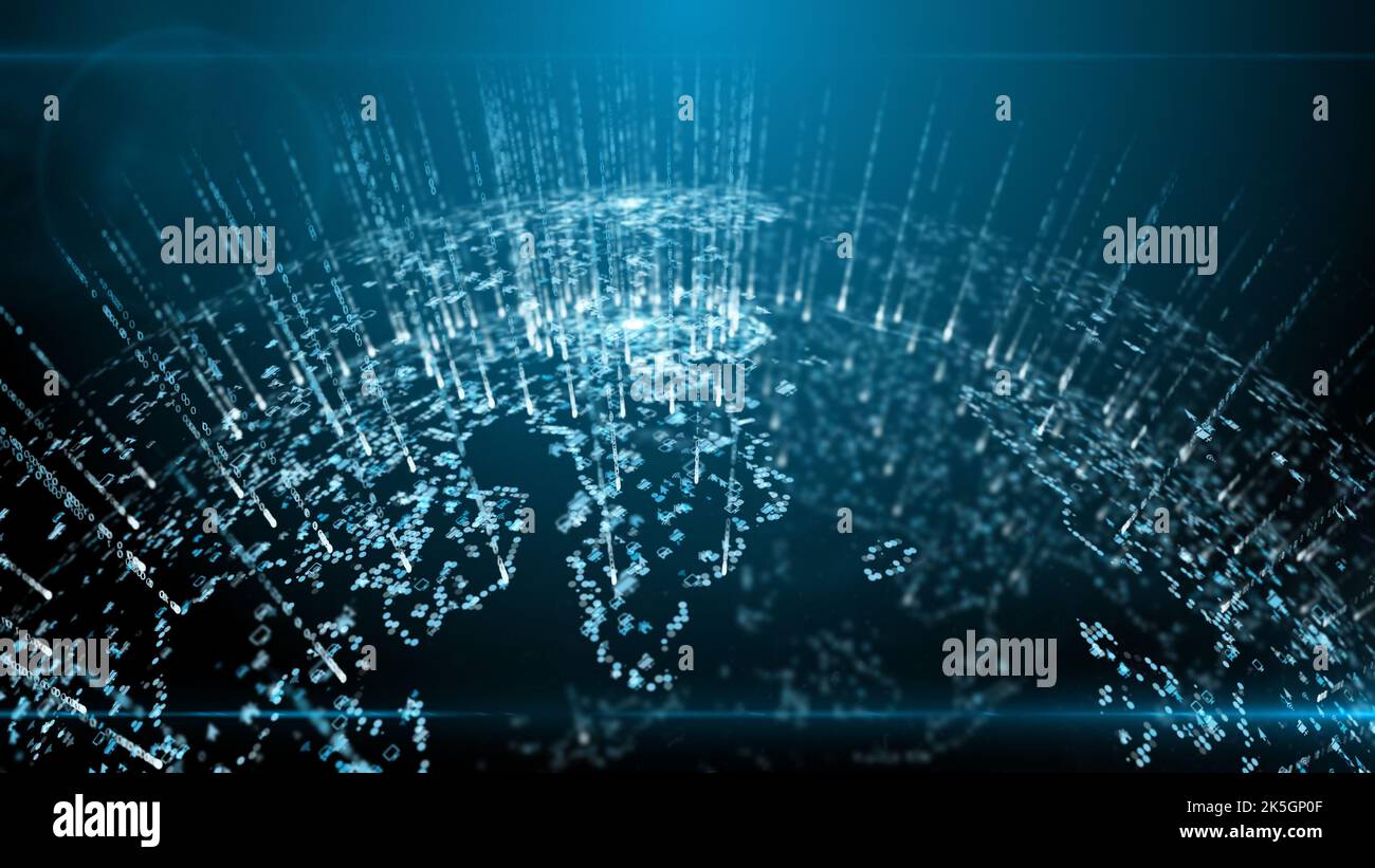 Global big data network, illustration Stock Photo - Alamy