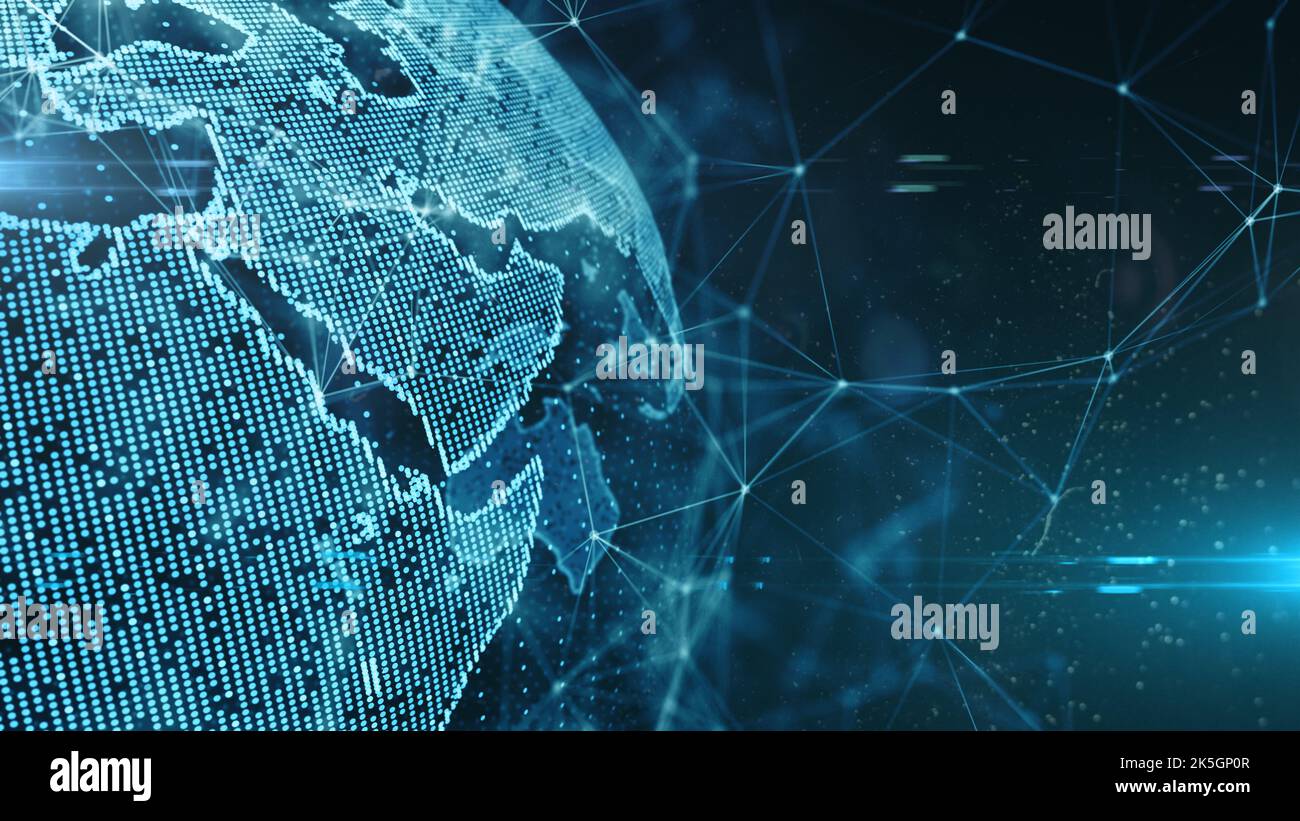Middle East big data network, illustration Stock Photo - Alamy