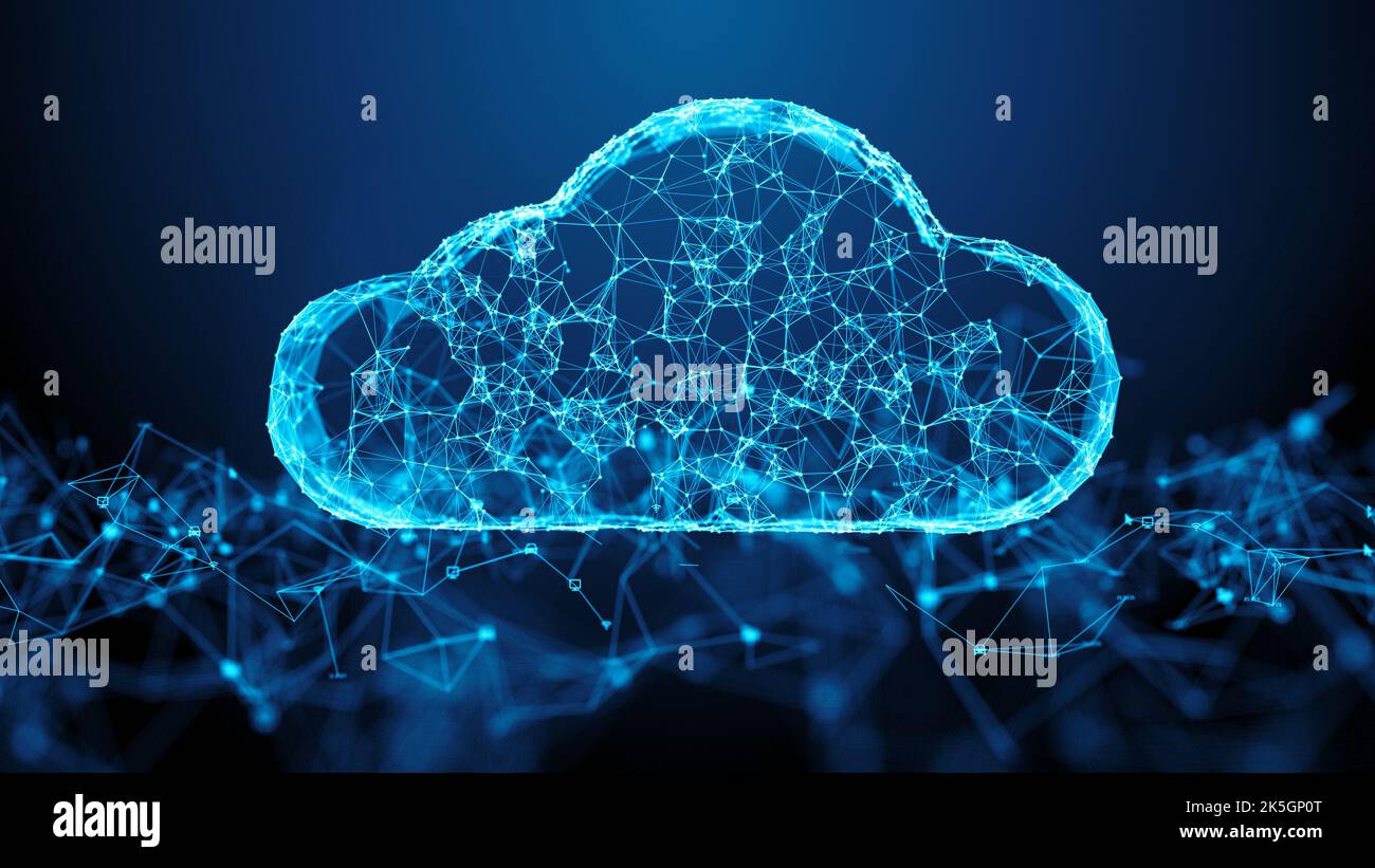 Cloud computing, conceptual illustration Stock Photo - Alamy