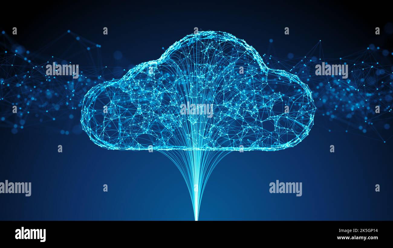 Cloud computing, conceptual illustration Stock Photo - Alamy