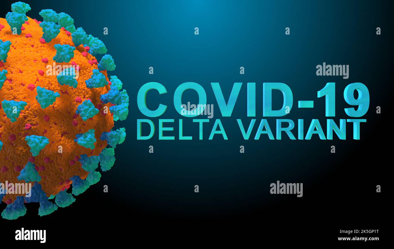 Covid-19 Delta variant, illustration Stock Photo - Alamy