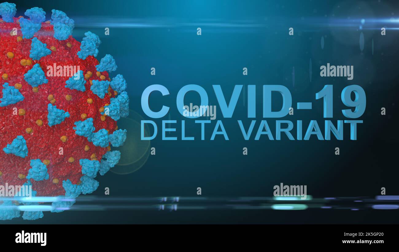 Covid-19 Delta variant, illustration Stock Photo - Alamy