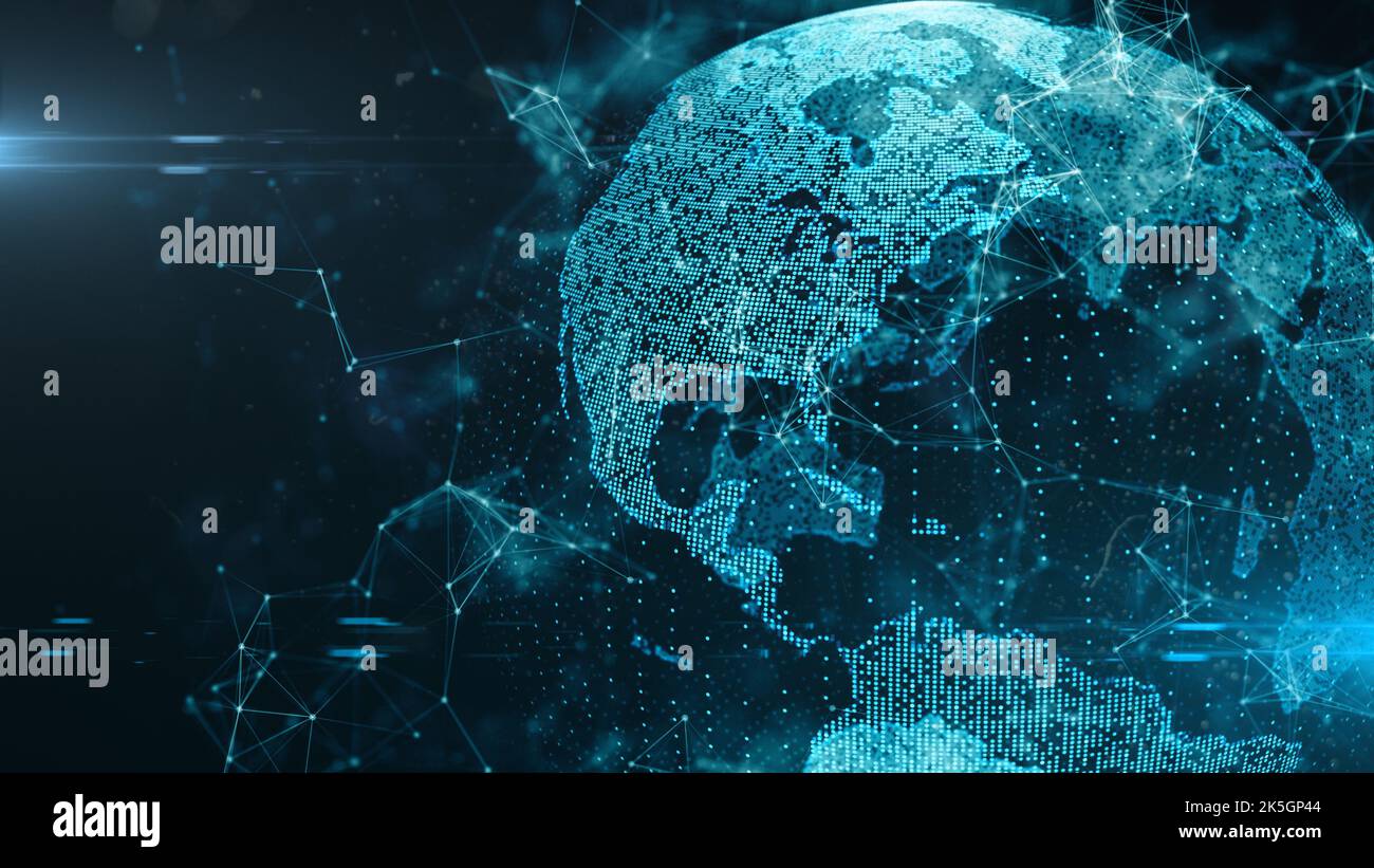 Global information technology, illustration Stock Photo - Alamy