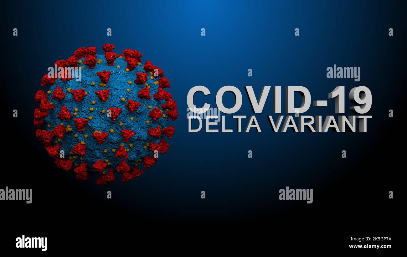 Covid-19 Delta variant, illustration Stock Photo - Alamy