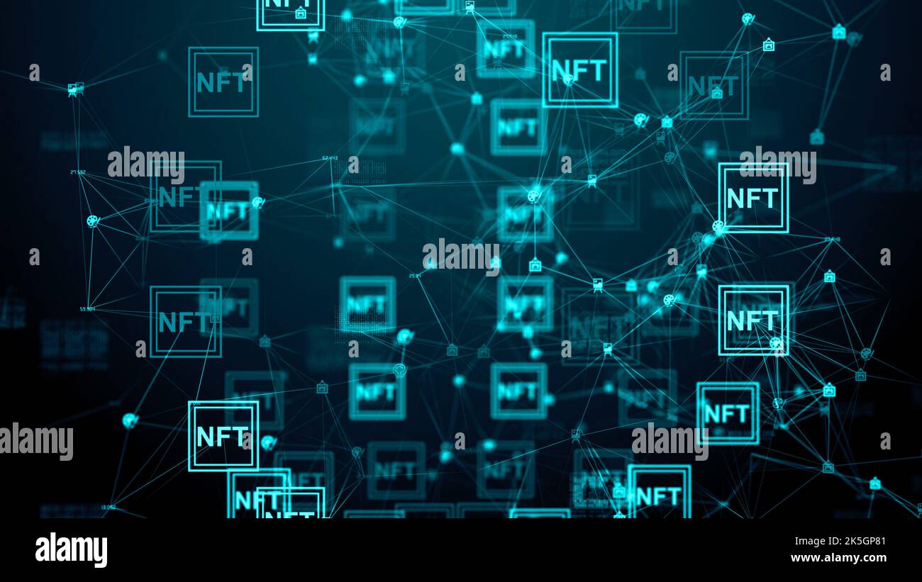 Non-fungible token (NFT), Illustration Stock Photo - Alamy