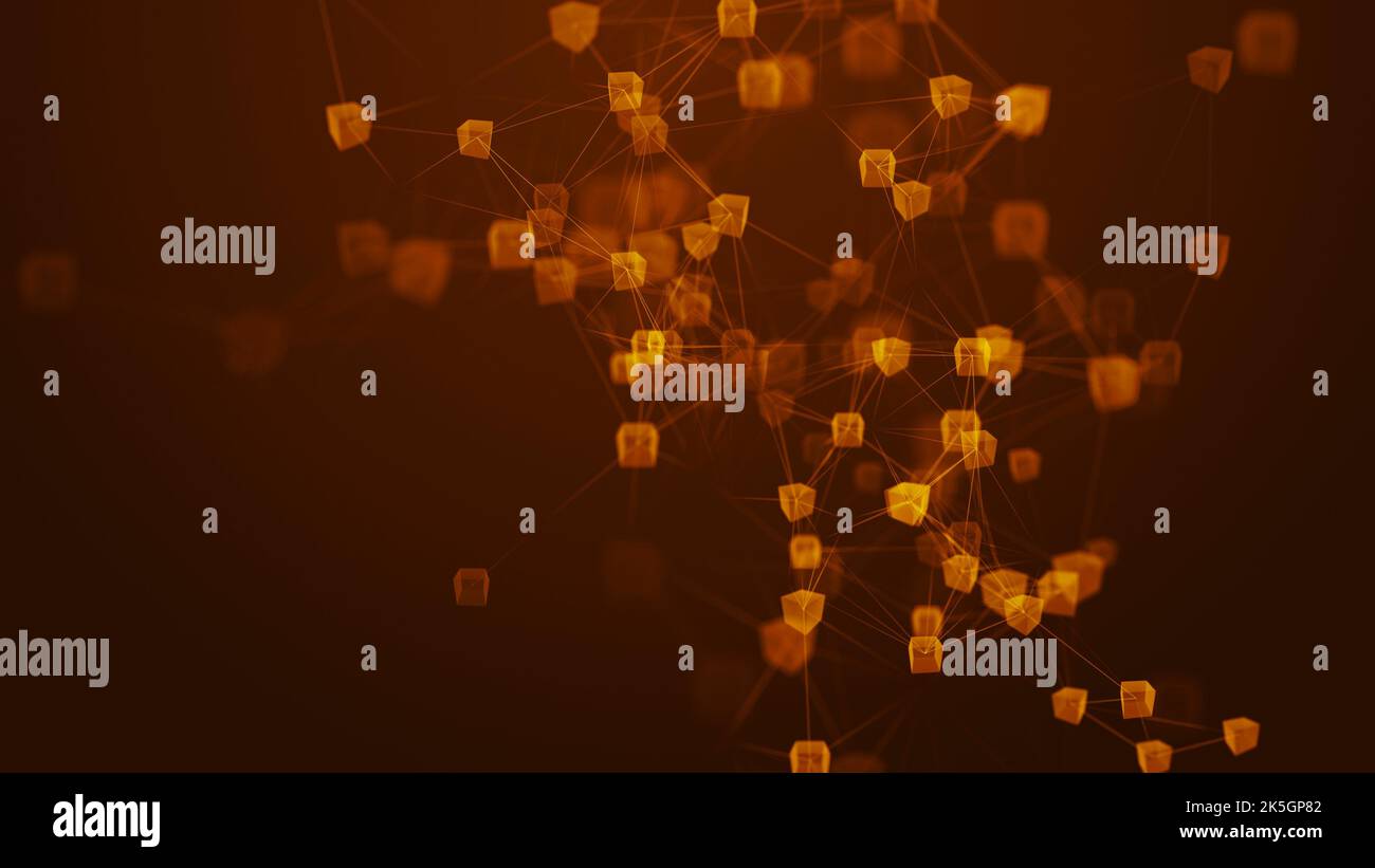 Blockchain technology, conceptual illustration Stock Photo - Alamy