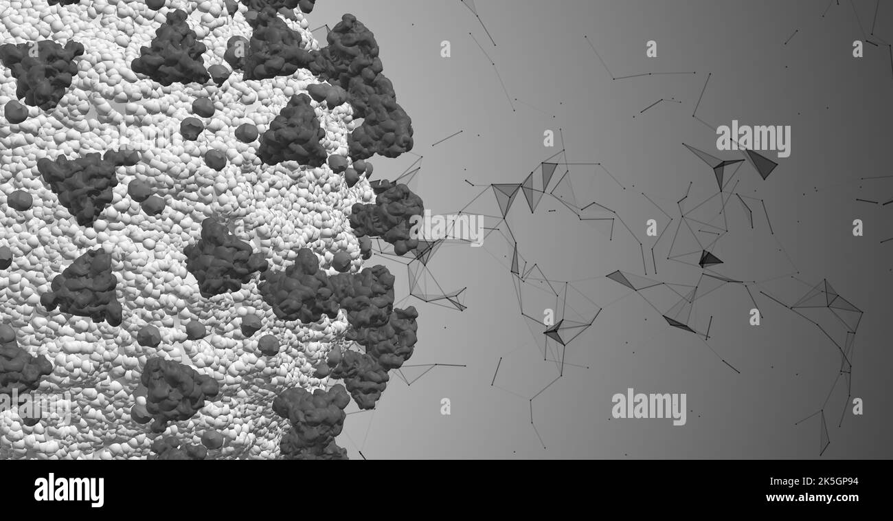 Coronavirus particle, illustration. SARS-CoV-2 is an enveloped RNA ...