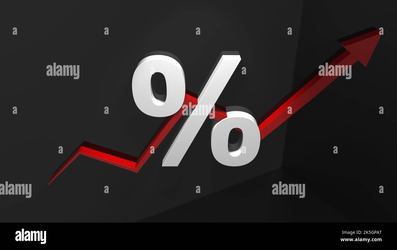 Increasing interest rate, illustration Stock Photo - Alamy