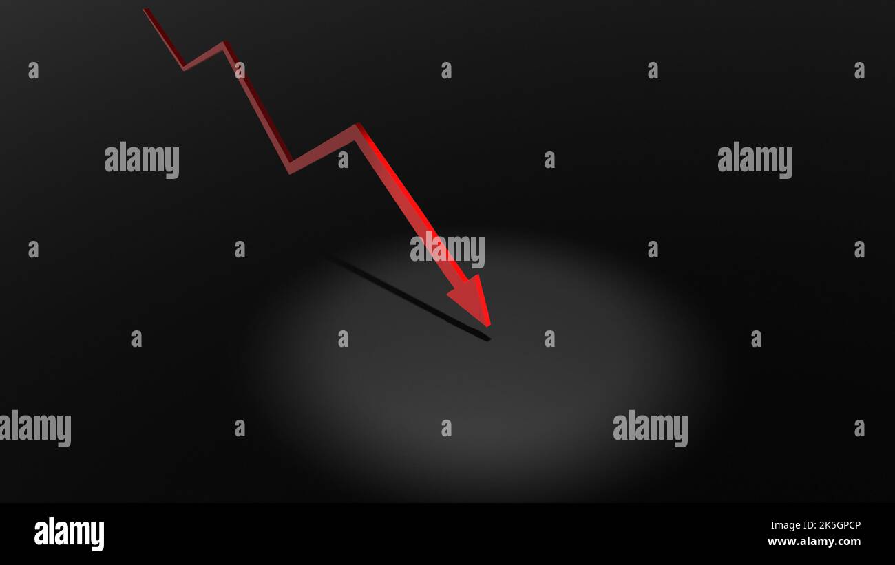Downward trend, illustration Stock Photo - Alamy