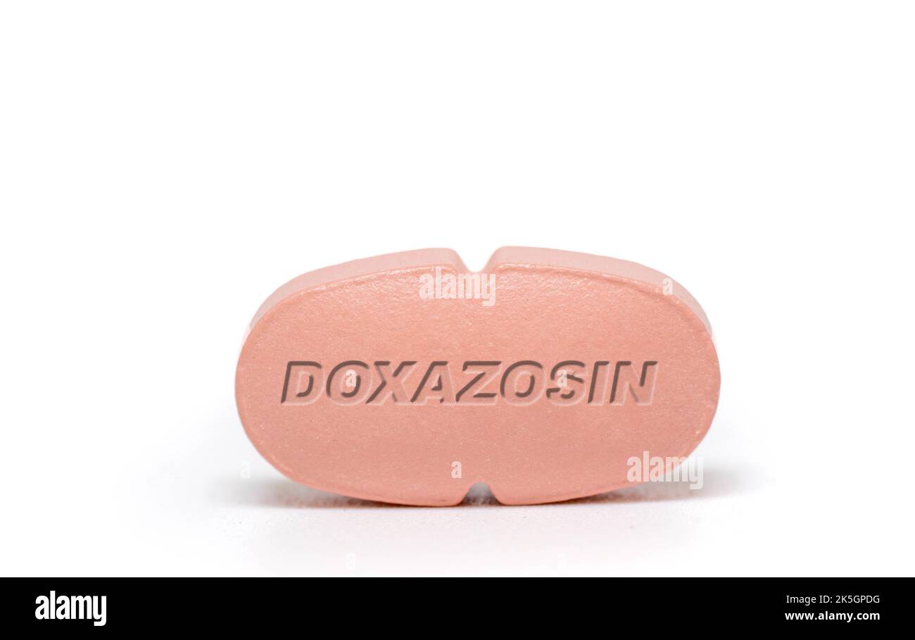 Doxazosin pill, conceptual image Stock Photo - Alamy
