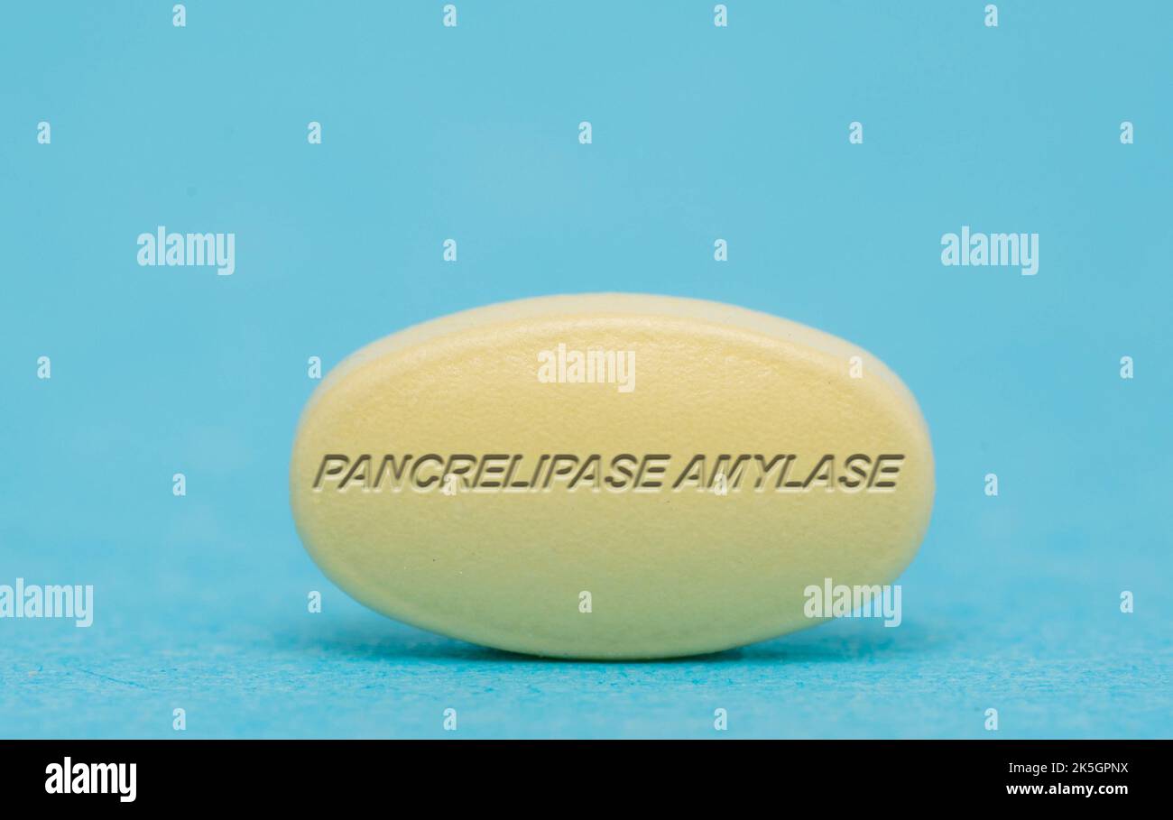 Pancrelipase amylase hi-res stock photography and images - Alamy