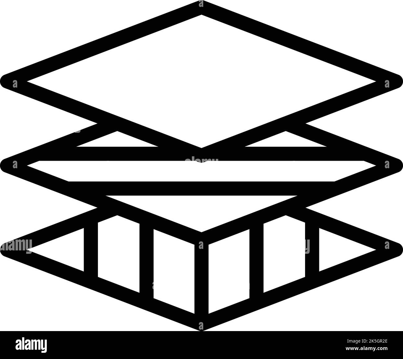 Roof layer icon outline vector. Repair renovation. Home worker Stock ...