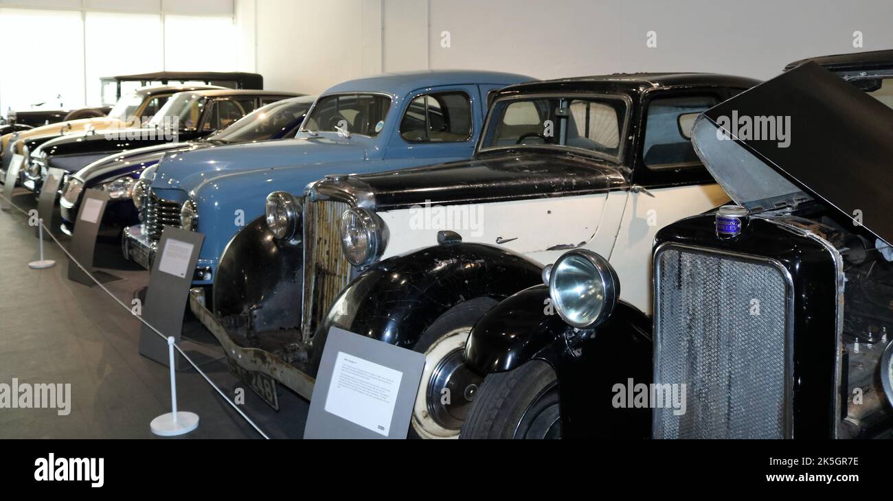 Triumph 12 / Armstrong Siddeley and other vintage vehicles Stock Photo ...