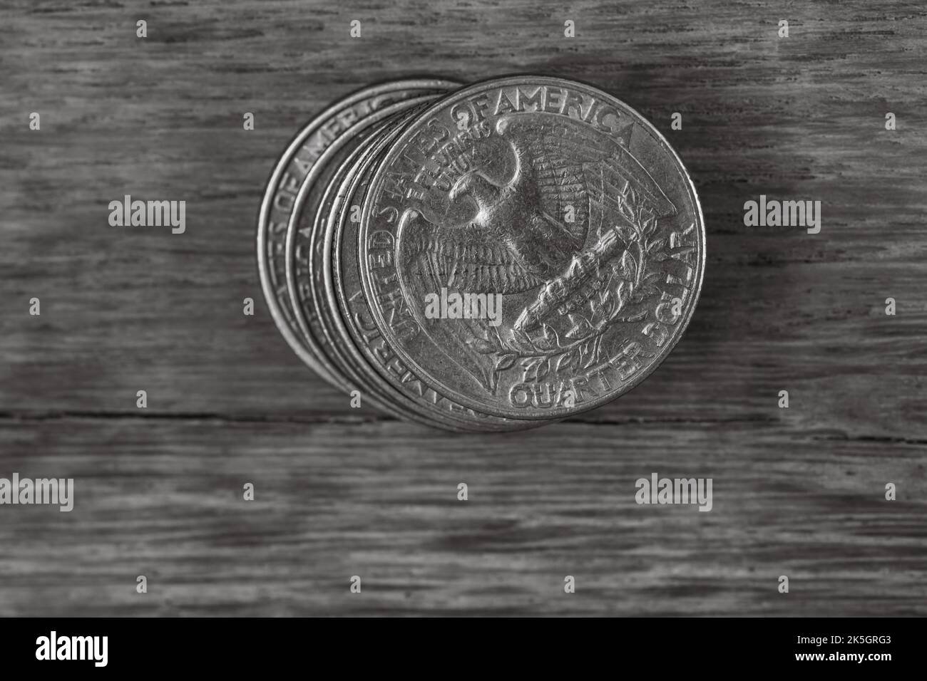 US dollar bills. American economy inflation and devaluation Stock Photo ...