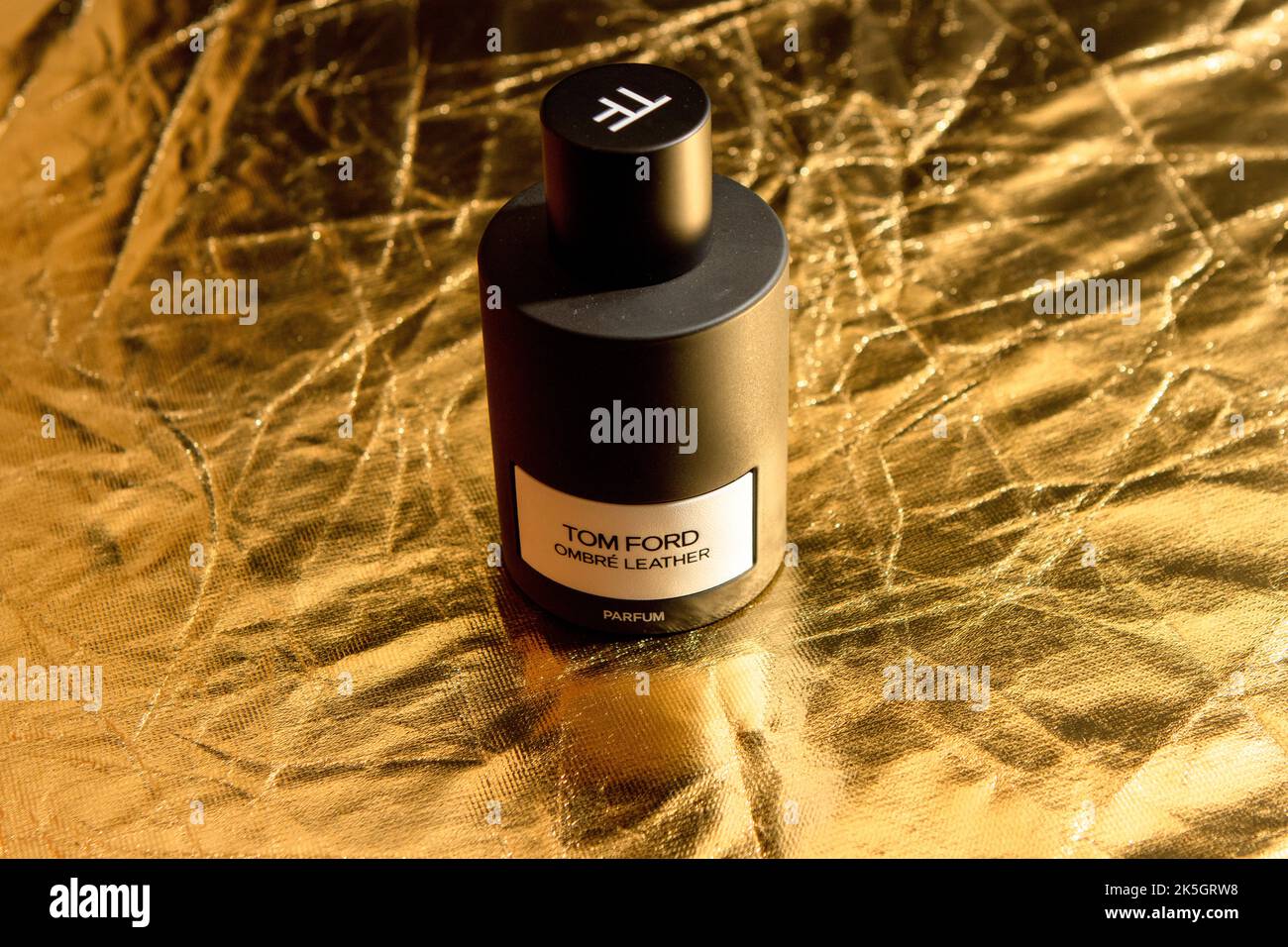 Tom Ford ombre leather parfum on gold background, Yerevan, Armenia ...